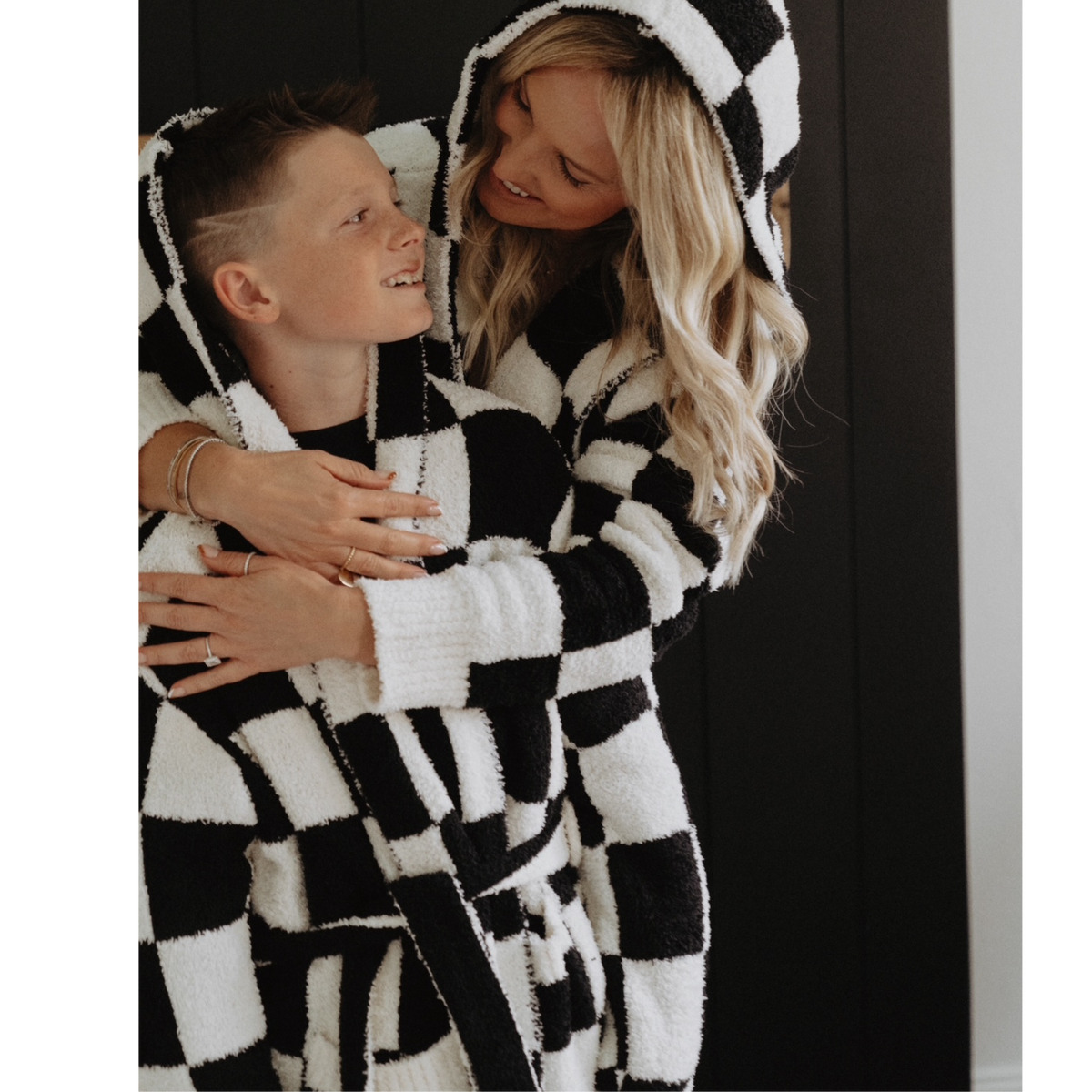 New Hooded Checker Luxe Robe – LocalBeach