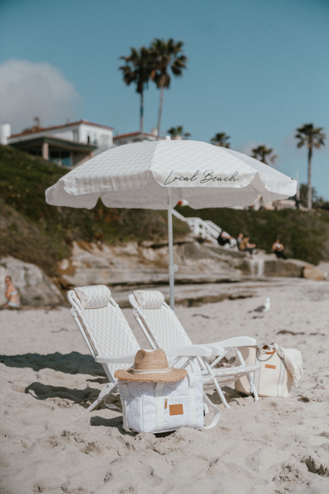 Sand Checker Beach Umbrella – LocalBeach