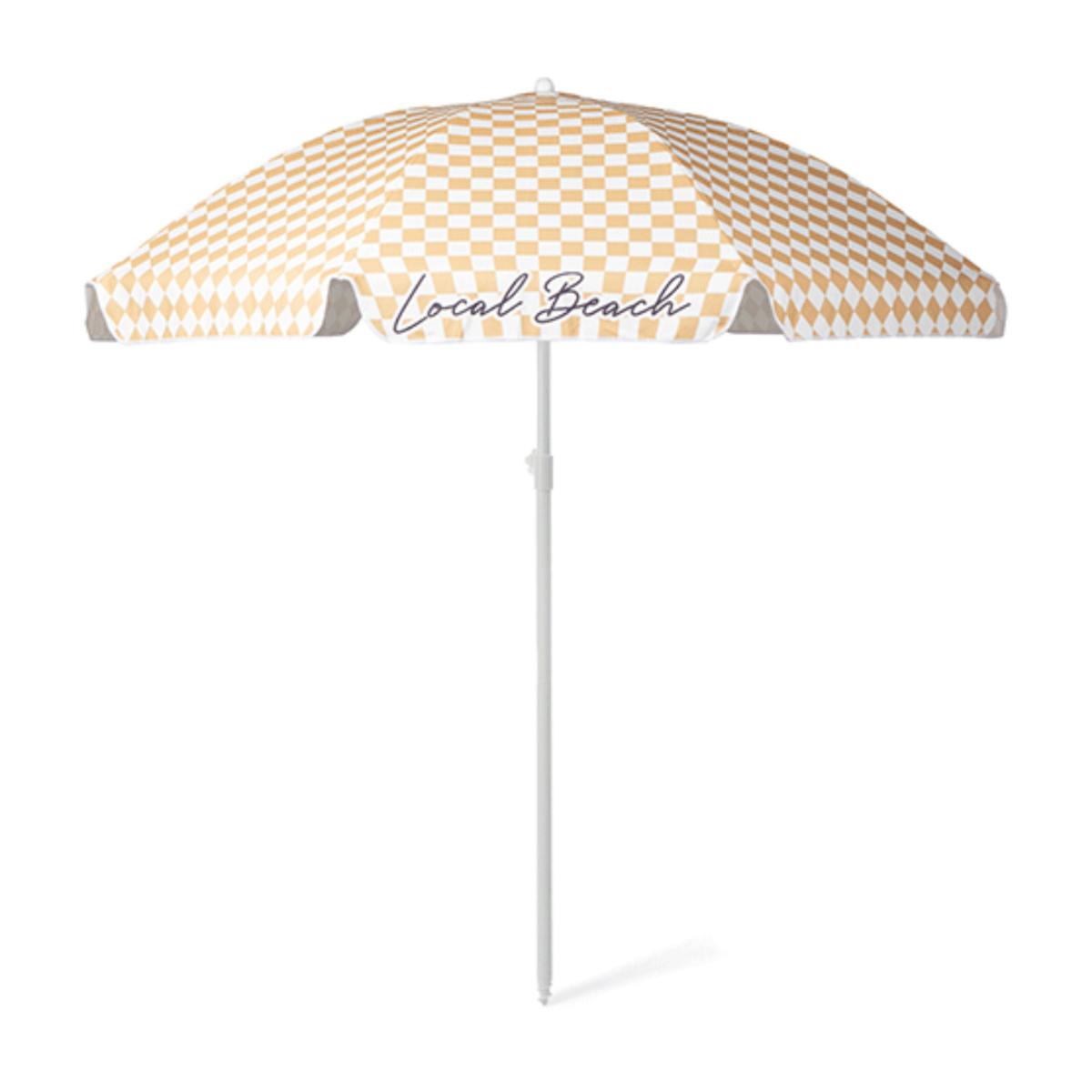 Golden Checker Beach Umbrella – LocalBeach