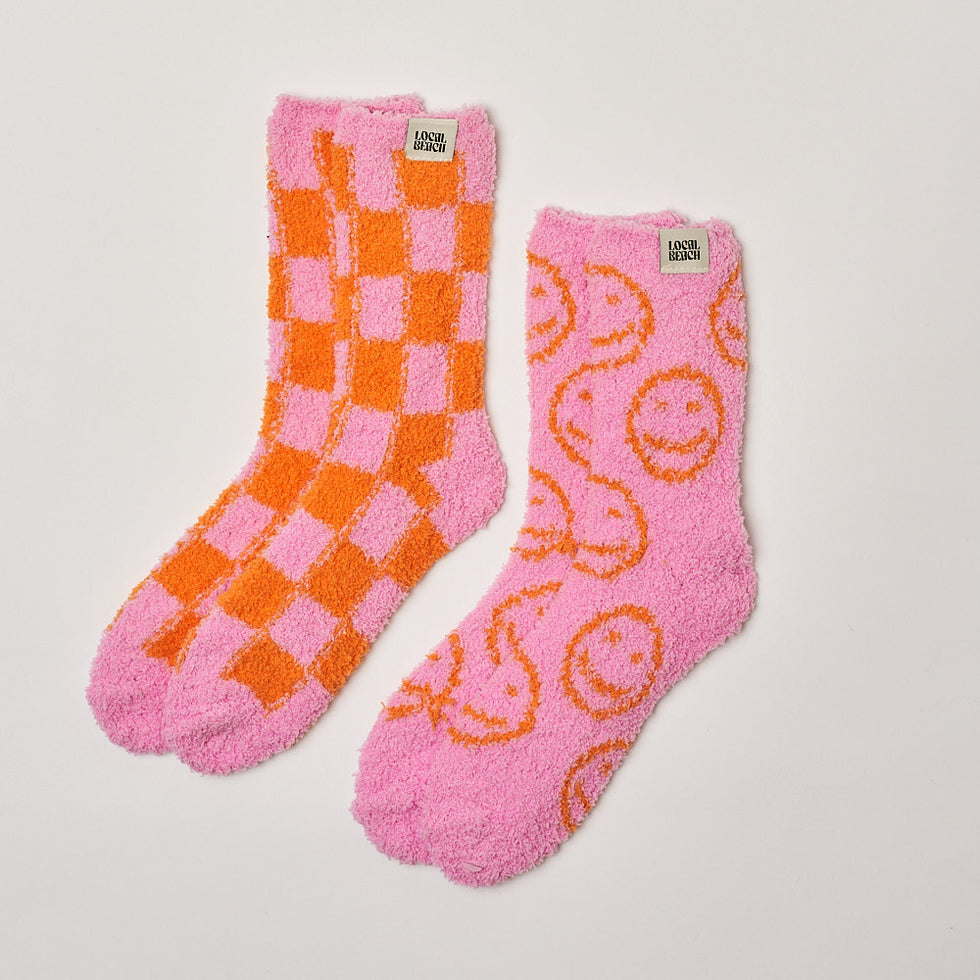Smiley Local Beach Cozy Socks – LocalBeach