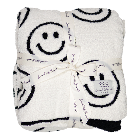 Smiley Luxe Home Blanket – LocalBeach