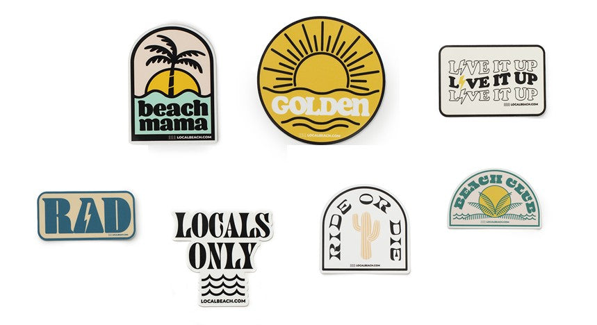 Vinyl Local Beach Stickers – LocalBeach